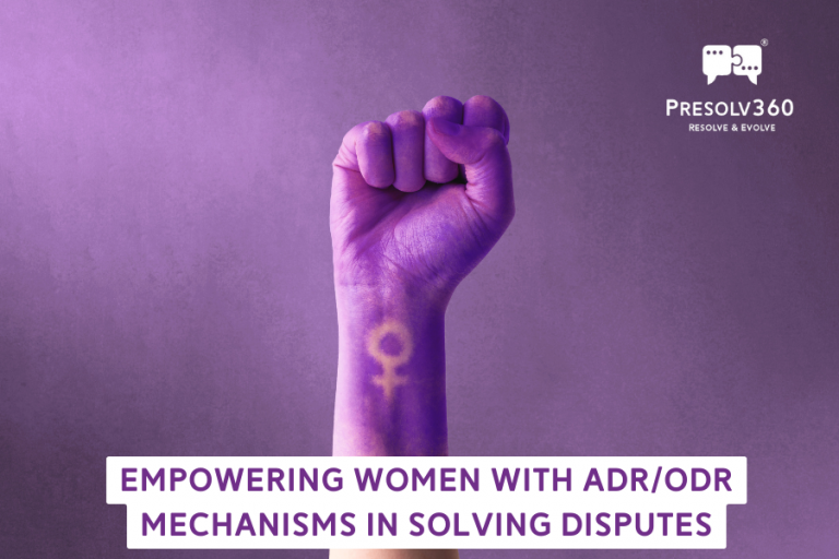 Solving Women's Issues through ADR/ODR Mechanisms